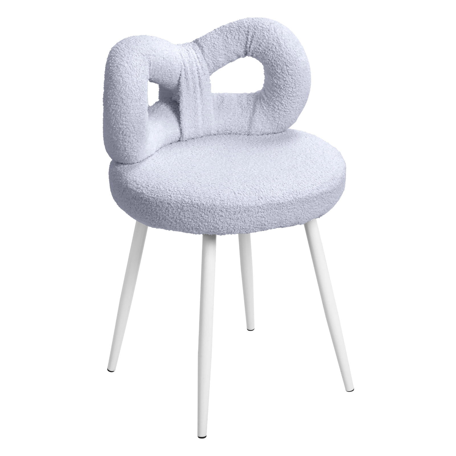 Nanly Vanity Chair with Bow-knot Backrest, Multipurpose Makeup Vanity ...