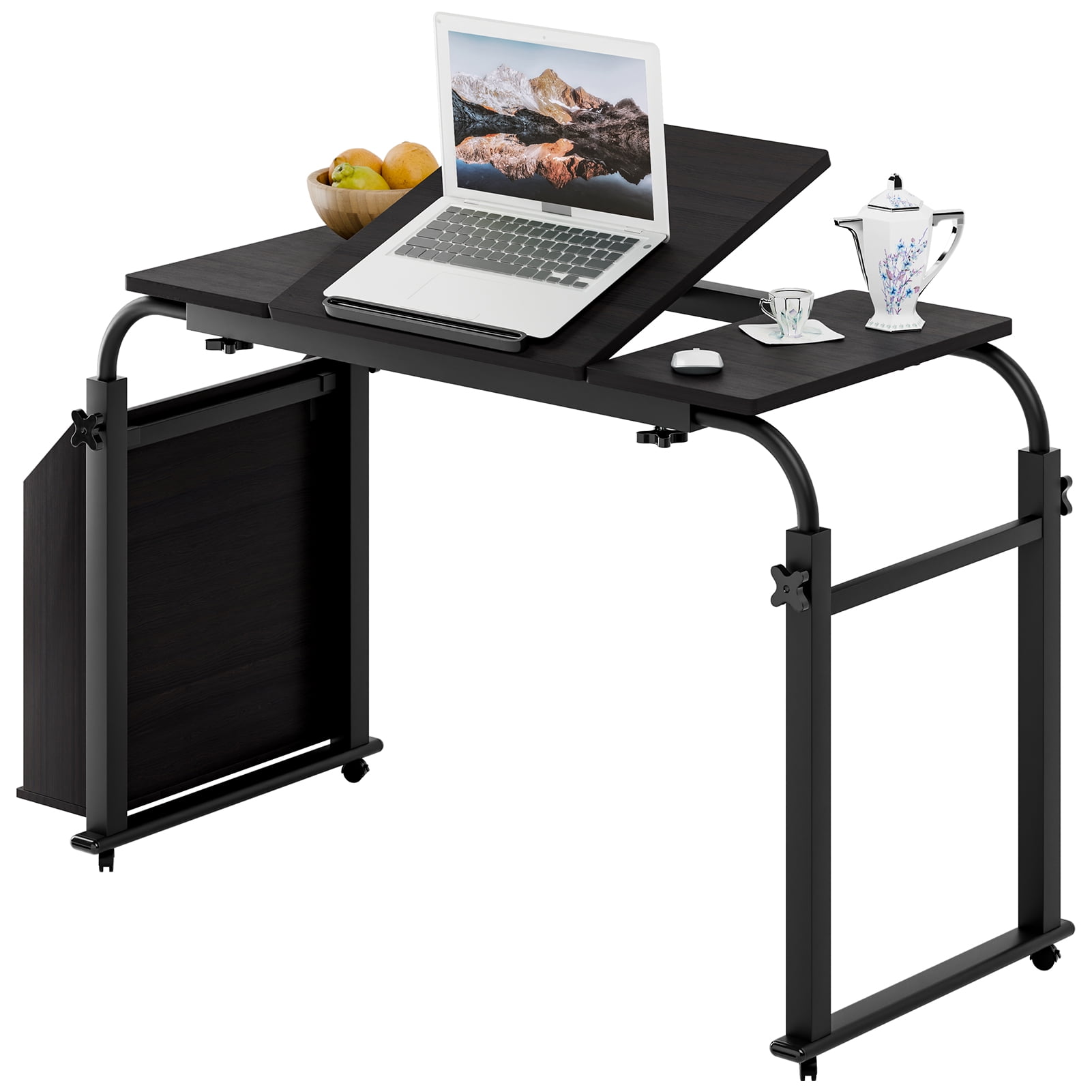 Nanly Versatile Overbed Table, Adjustable Height Overbed Bedside Table ...