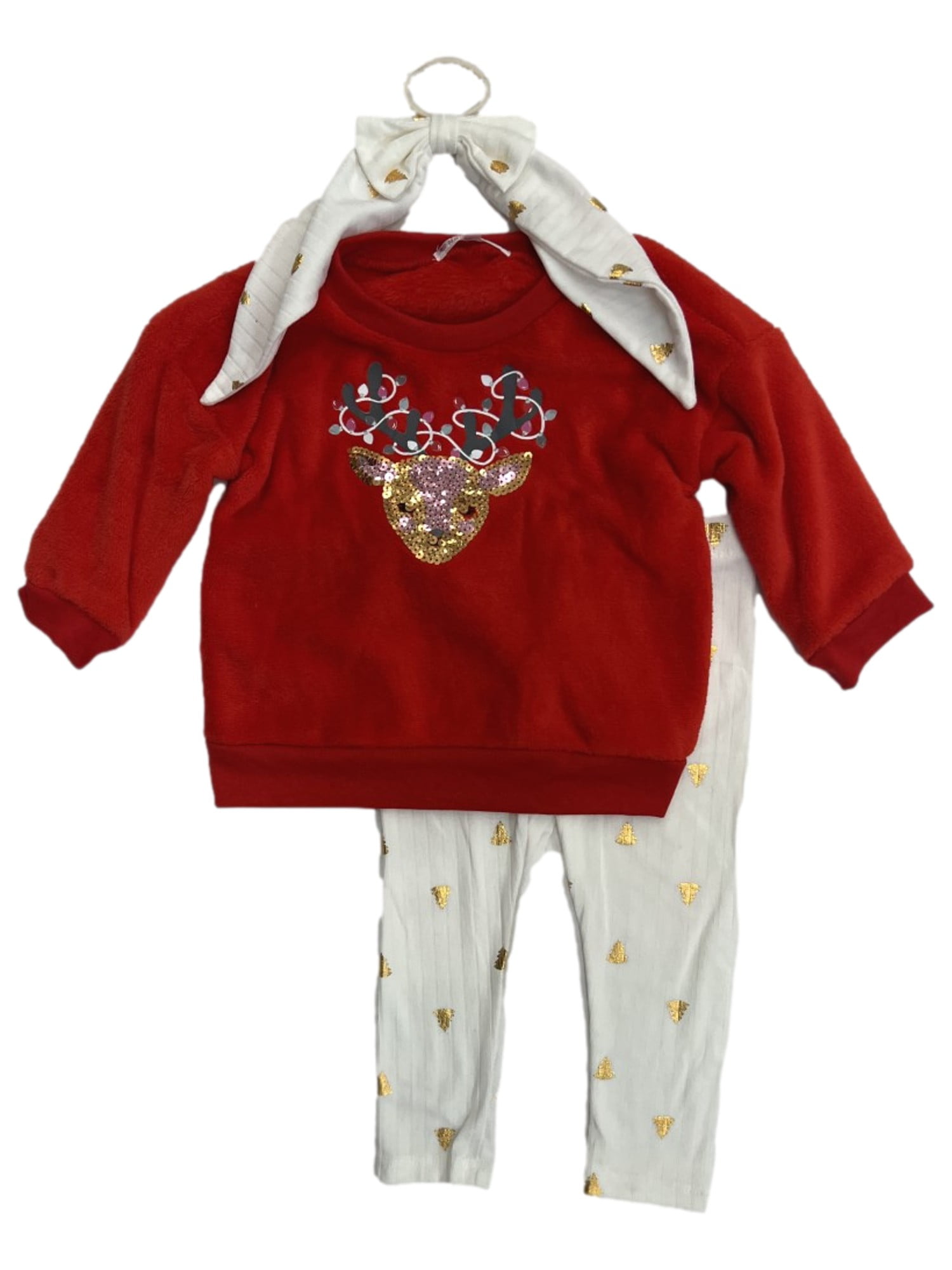 Nannetter Infant Girls Reindeer Legging Set, Sizes 12 Months - 24 ...
