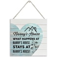 Nanny's House Sign Heart Plaque, What Happens At Nanny's House Stays At ...