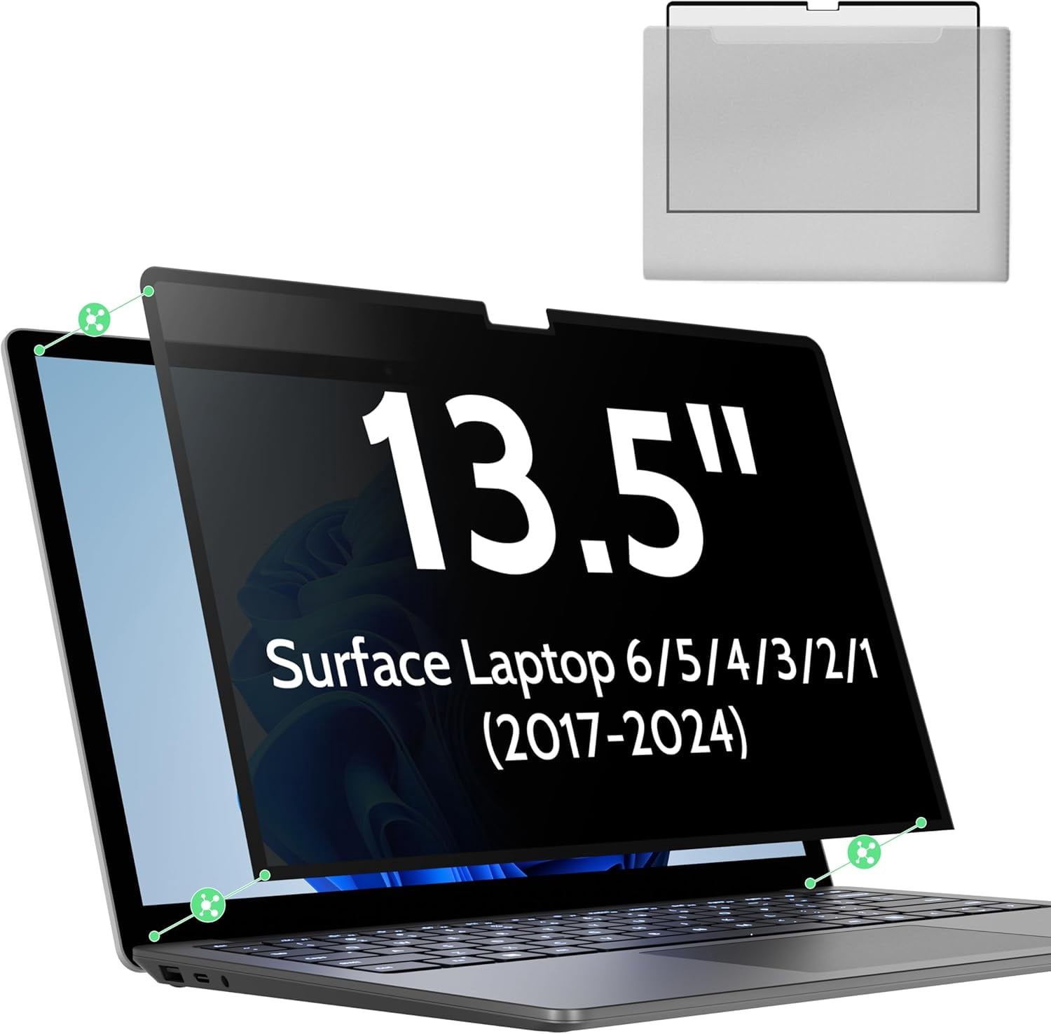 Nano 13.5 Inch Privacy Screen for Microsoft Surface Laptop 6/5/4/3/2/1 ...