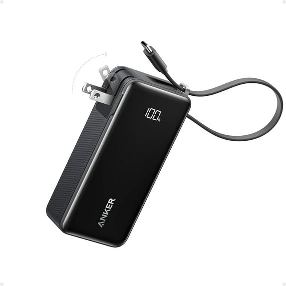 Nano 3-in-1 Portable iPhone Charger, 10,000mAh Power Bank with Built-in ...