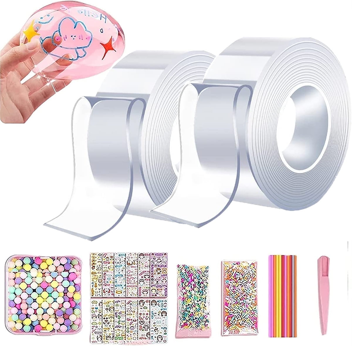 Nano Bubbles Tape| 2 Pcs Nano Tape for Making Bubbles | Creative ...