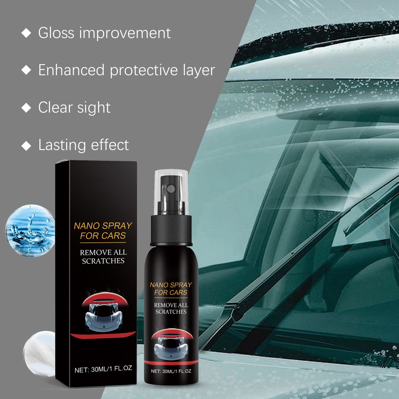 Nano Car Spray Scratch Remover Multifunctional Quick Spray for Paint ...