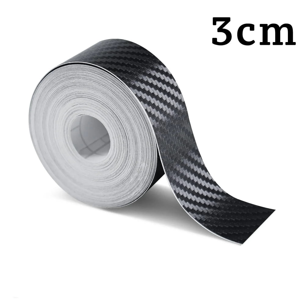 Nano Carbon Fiber Car 3D Wrap Black Tape Sticker Door Mirror Paste ...