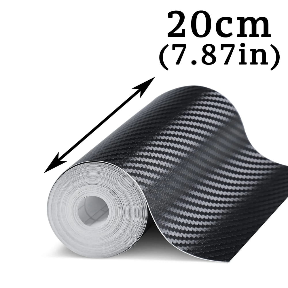 Nano Carbon Fiber Car 3D Wrap Black Tape Sticker Door Mirror Paste ...