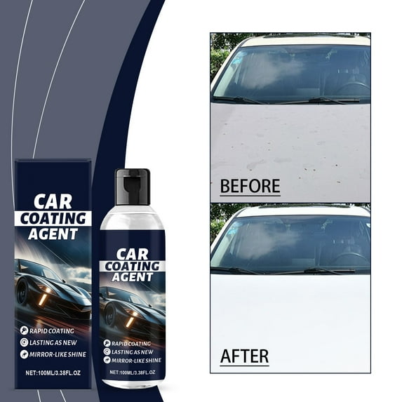Nano Ceramic Car Coating Spray 100ml | Hydrophobic Sealant, UV ...