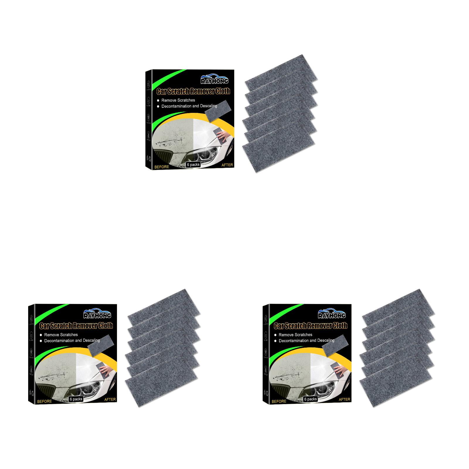 Nano Cloth For Car Scratch Remover Polish Water Light Paint Scratches Easily 6 Packs - Walmart.com