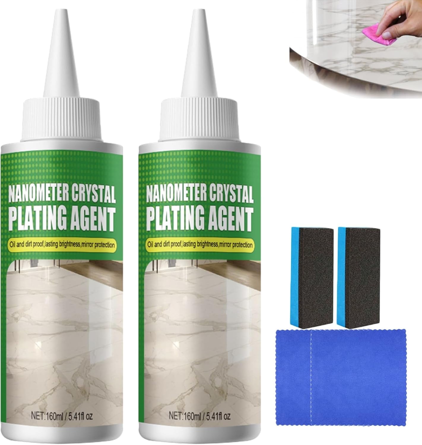 Nano Crystal Coating Agent for Tile & Furniture, Stone Brighten Crystal ...