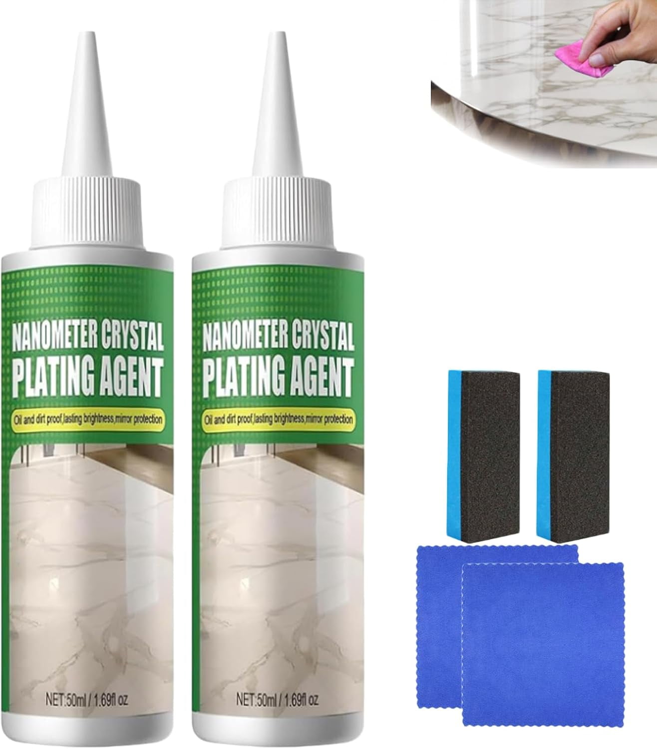Nano Crystal Coating Agent for Tile & Furniture, Stone Brighten Crystal ...