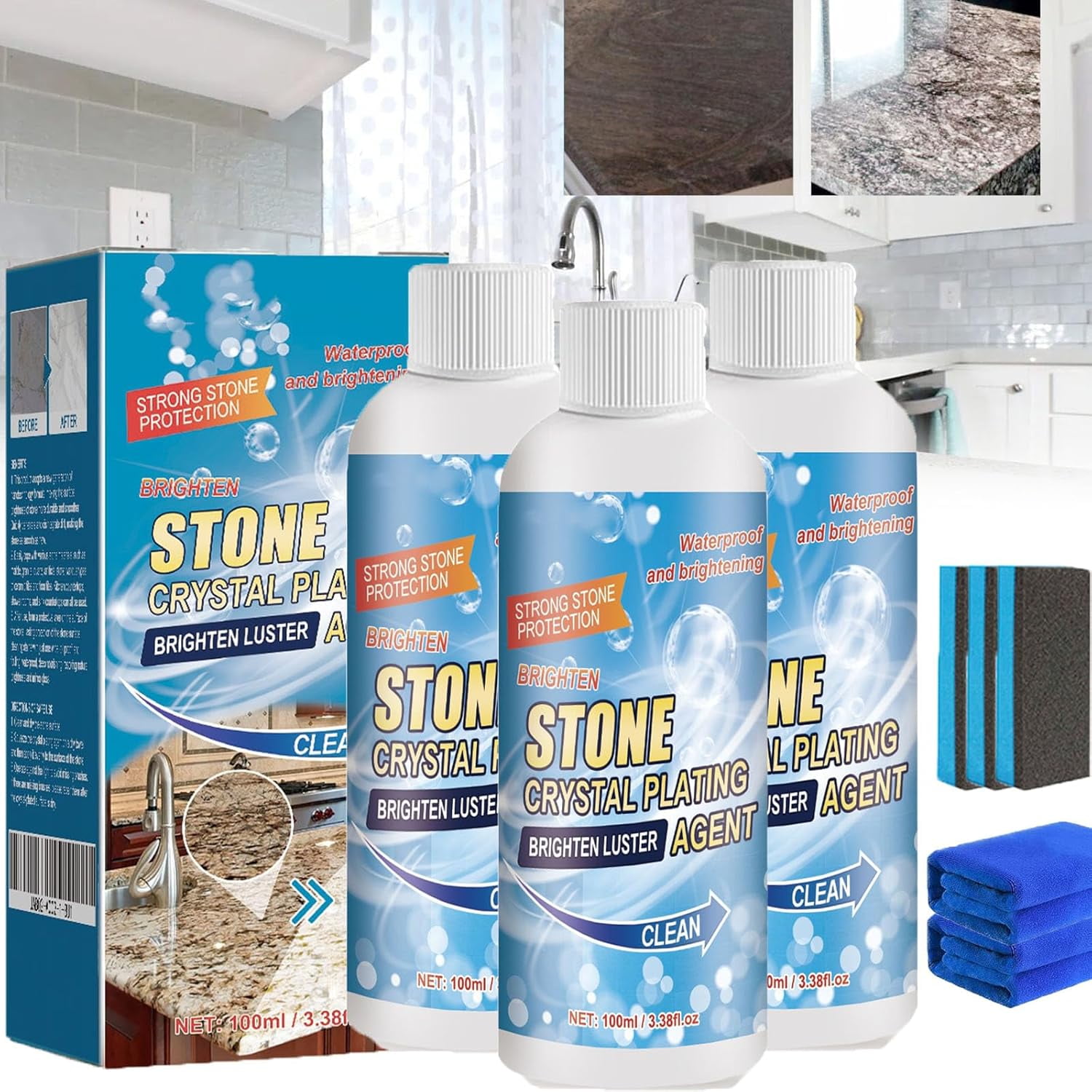 Nano Crystal Coating Agent for Tile & Furniture, Stone Brightener ...