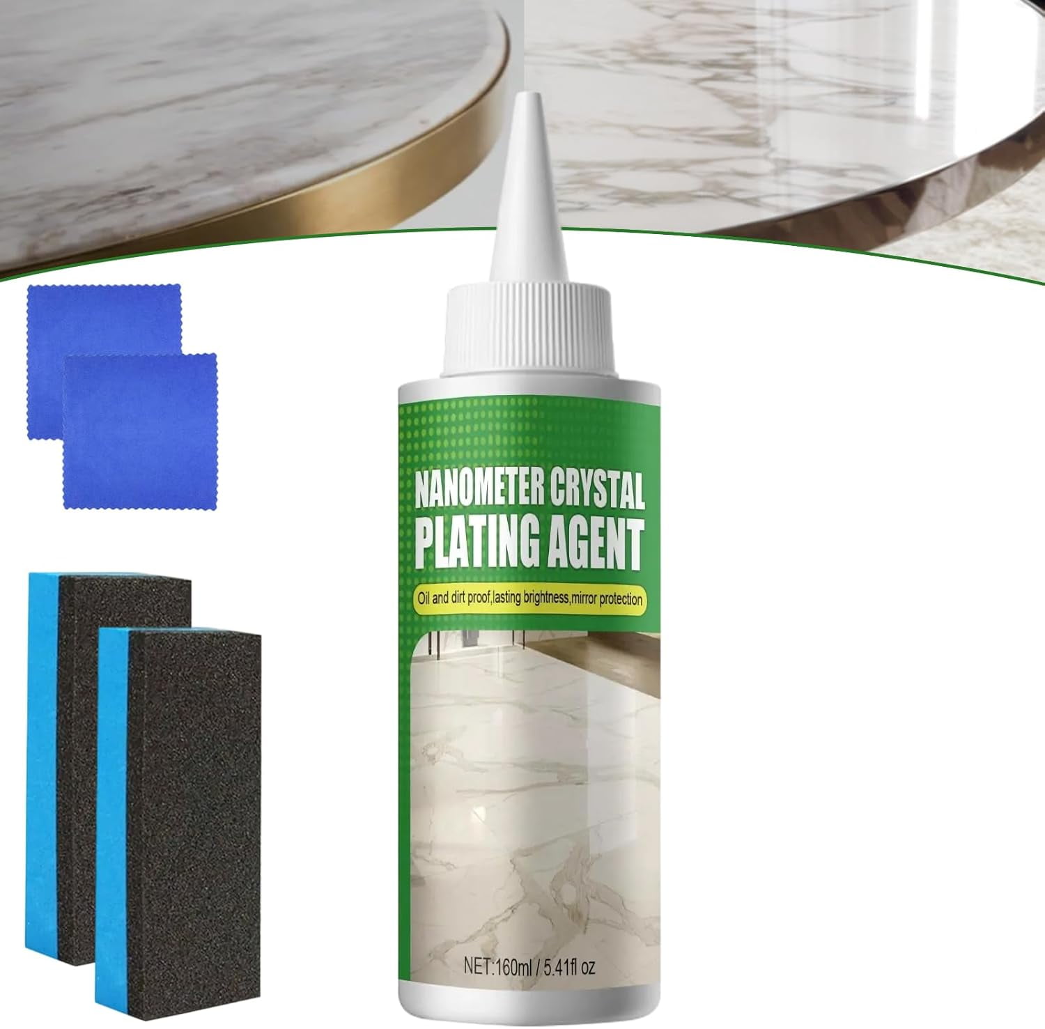 Nano Crystal Coating Agent for Tile & Furniture, 160ml Marble Nano ...