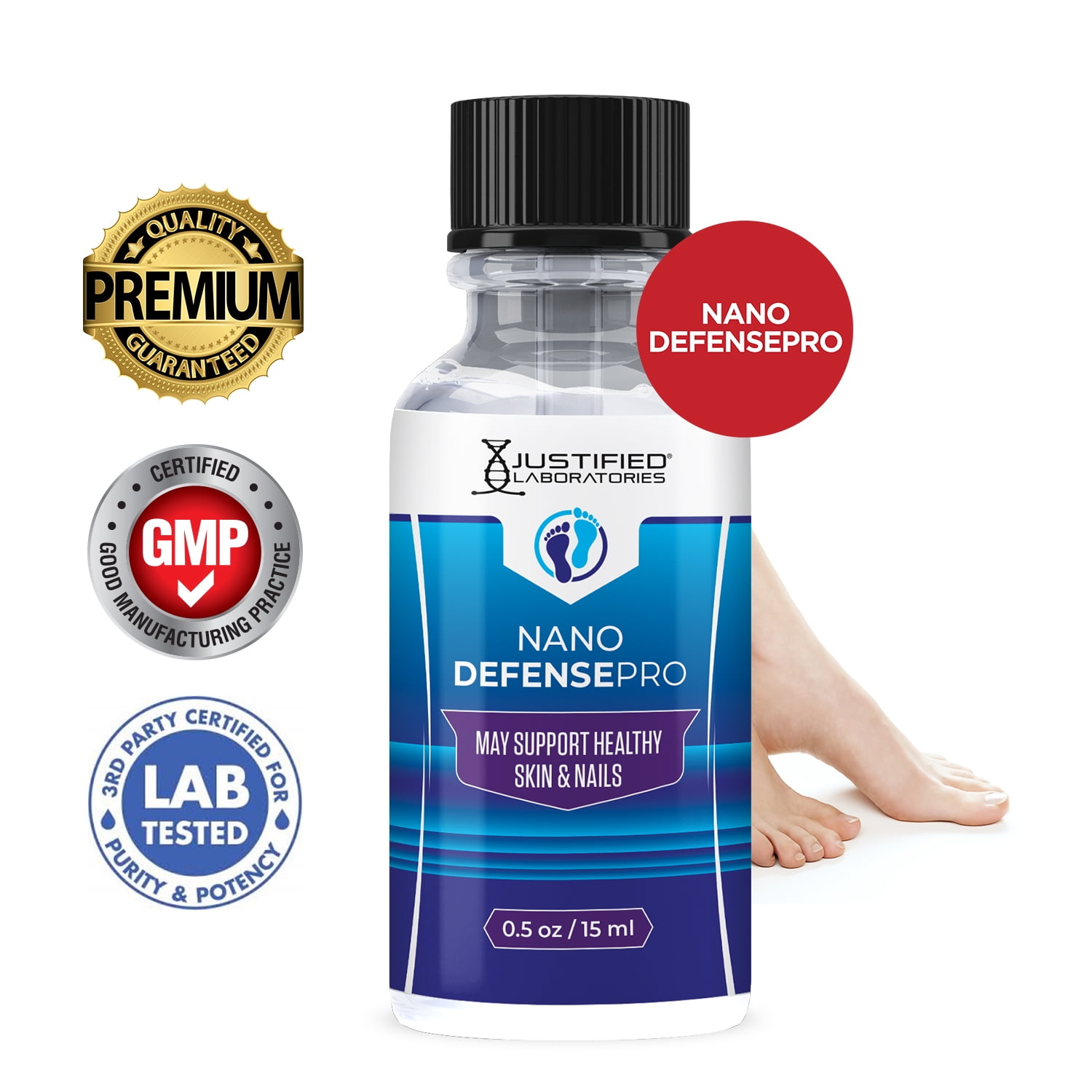 Justified Laboratories Nano Defense Pro Toe and Nail Serum, Tea Tree ...