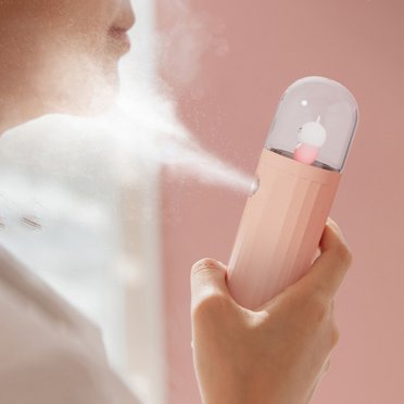 SLF Mini Nano Facial Mister, Rechargeable Face Mist Steamer, Pink, 1.5 ...
