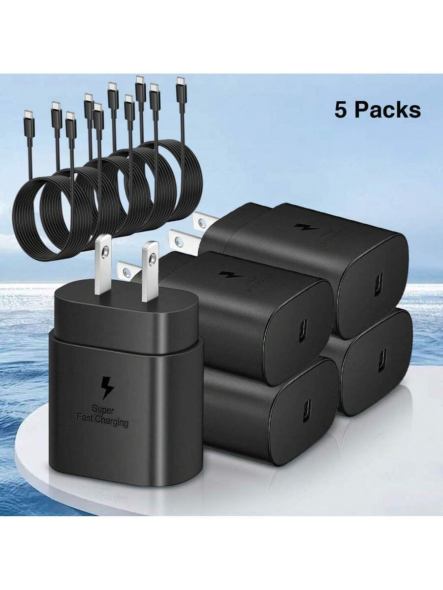 Nano Fast Charger Type C Set with 4ft Cable - Super Fast Charging for ...