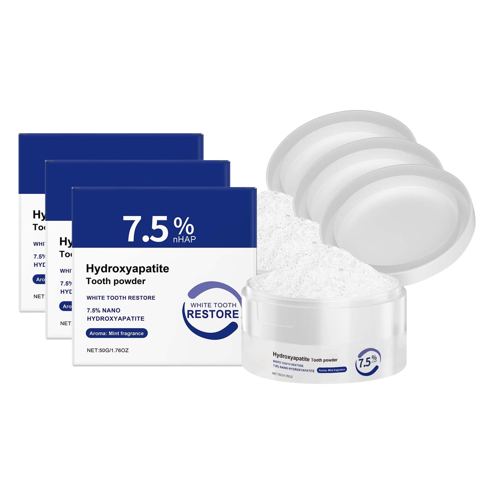 Nano Formula Hydroxyapatite Powder 7.5% for Oral Health - Walmart.com