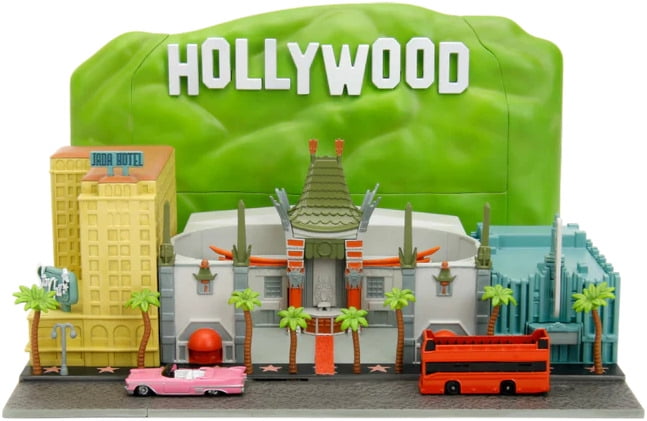 Nano Hollywood Rides Walk of Fame Diorama w/Hollywood Sign and 2 ...