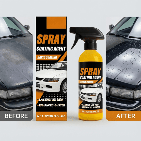 Nano Hydrophobic Ceramic Coating Spray Kit for Cars, Easy Spray-On ...