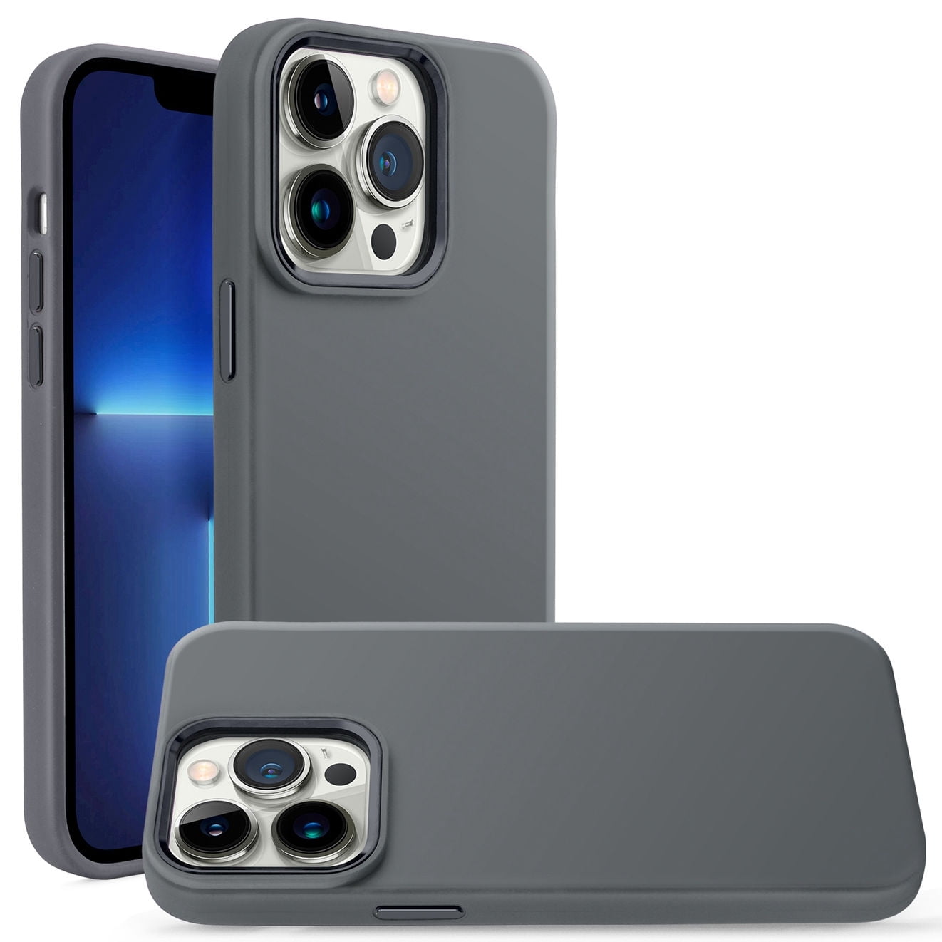 Nano Liquid Silicone Case for iPhone 12 / iPhone 12 Pro - Grey ...