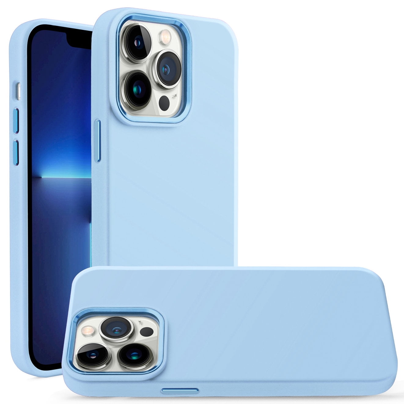 Nano Liquid Silicone Case for iPhone 14 Pro Max - Baby Blue - Walmart.com