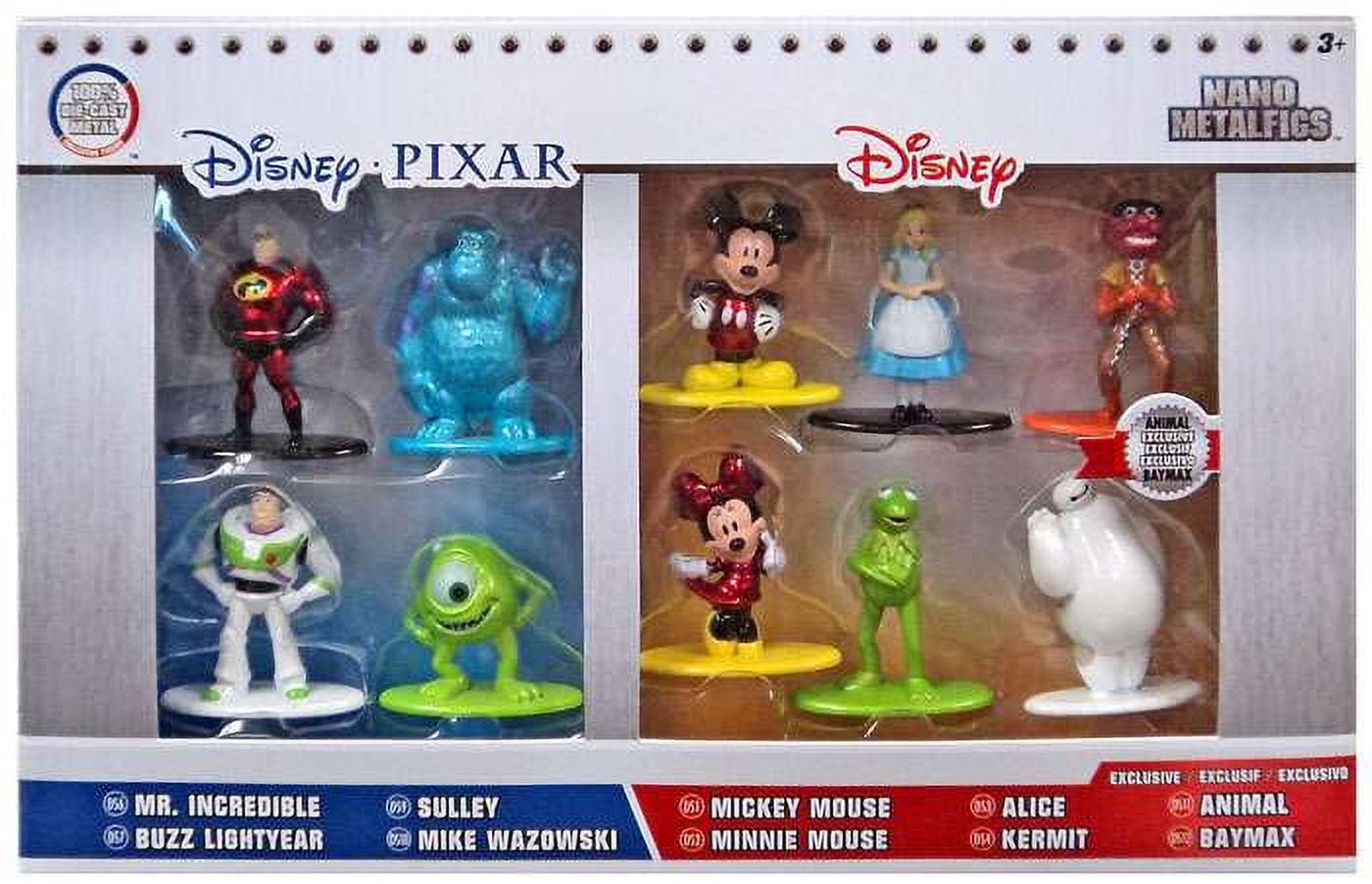 Nano Metalfigs Disney Pixar Nano Metal Action Figure Set, 1 1/2", 10 ...