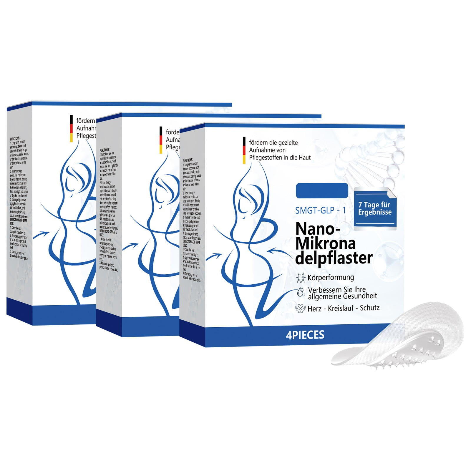 Nano Micro Needle Plaster - Natural Ingredients Patchs for Women ...