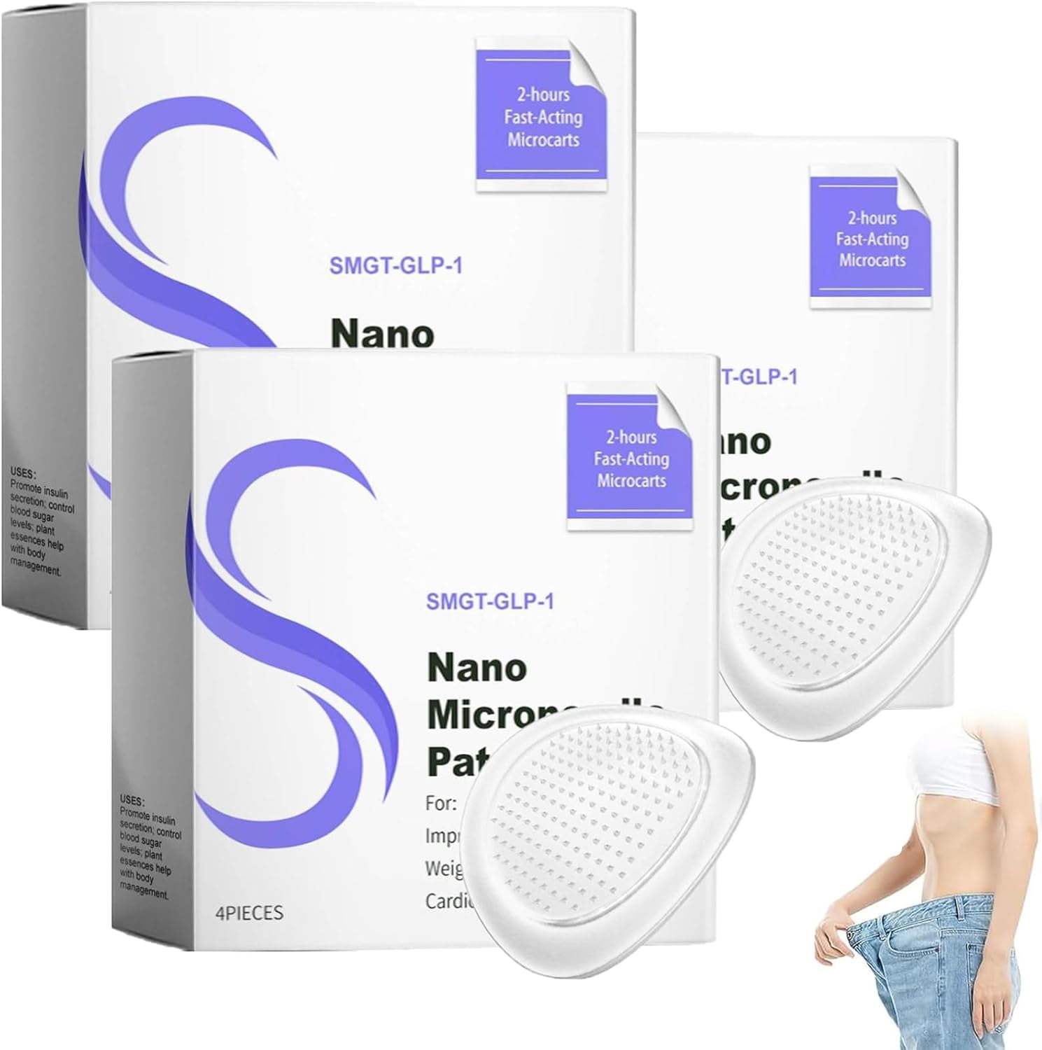 Nano Micro Needle Plasters, Natural Micro Needle Plasters, Micro Needle ...