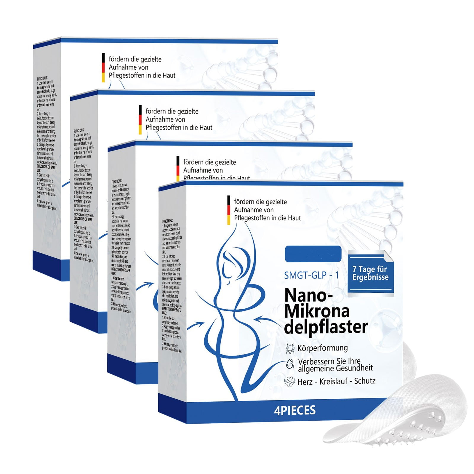 Nano Microneedle GLP-1 Patch for Women, Moisturizing Firming Skin and Body Shaping Care Patch (1 ...