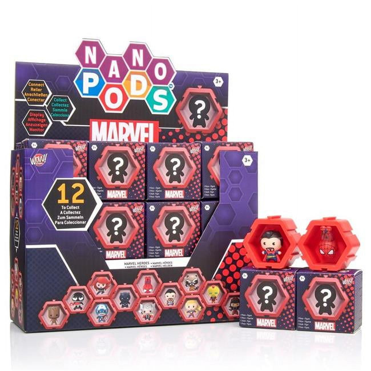 Nano Pods Marvel CDU Assorted Toys, Pack of 24 - Walmart.com