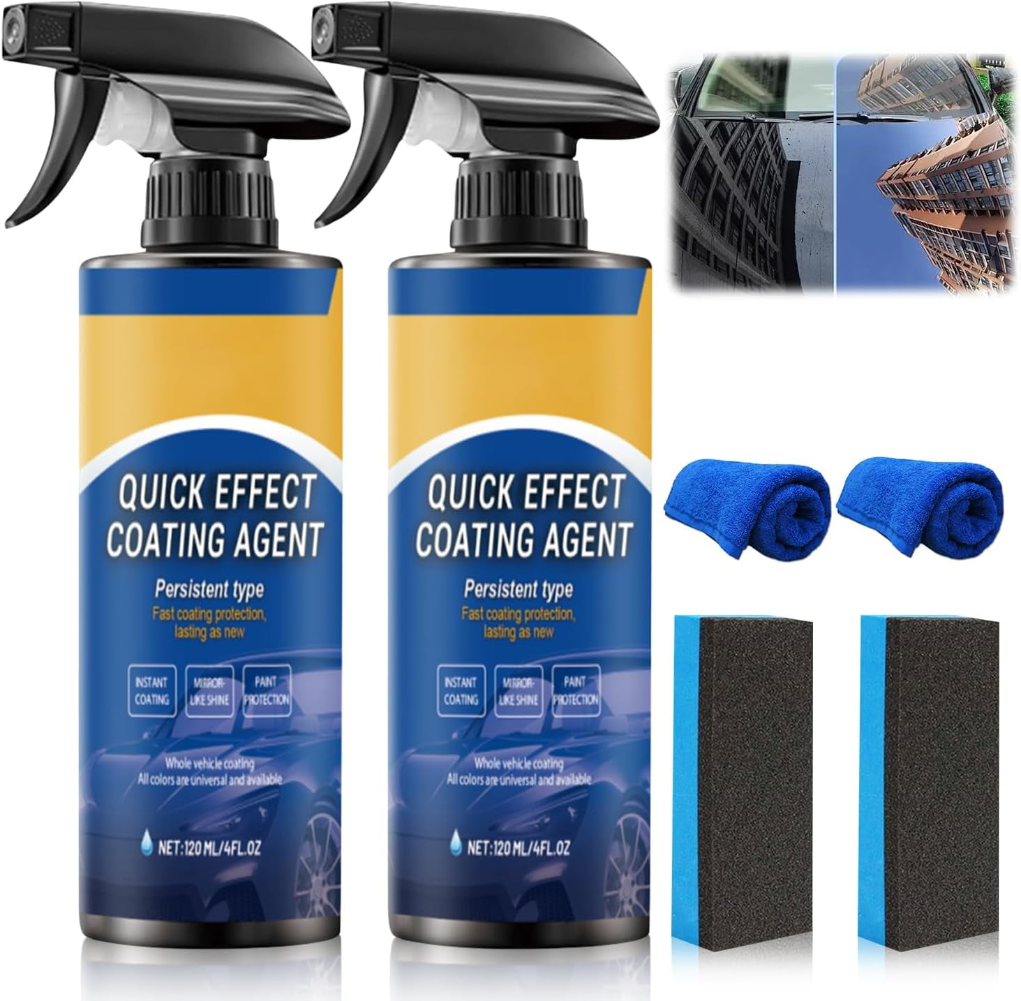 Nano Quick Coat Restore, 3-in-1 Quick Car Coating Spray for Paint ...