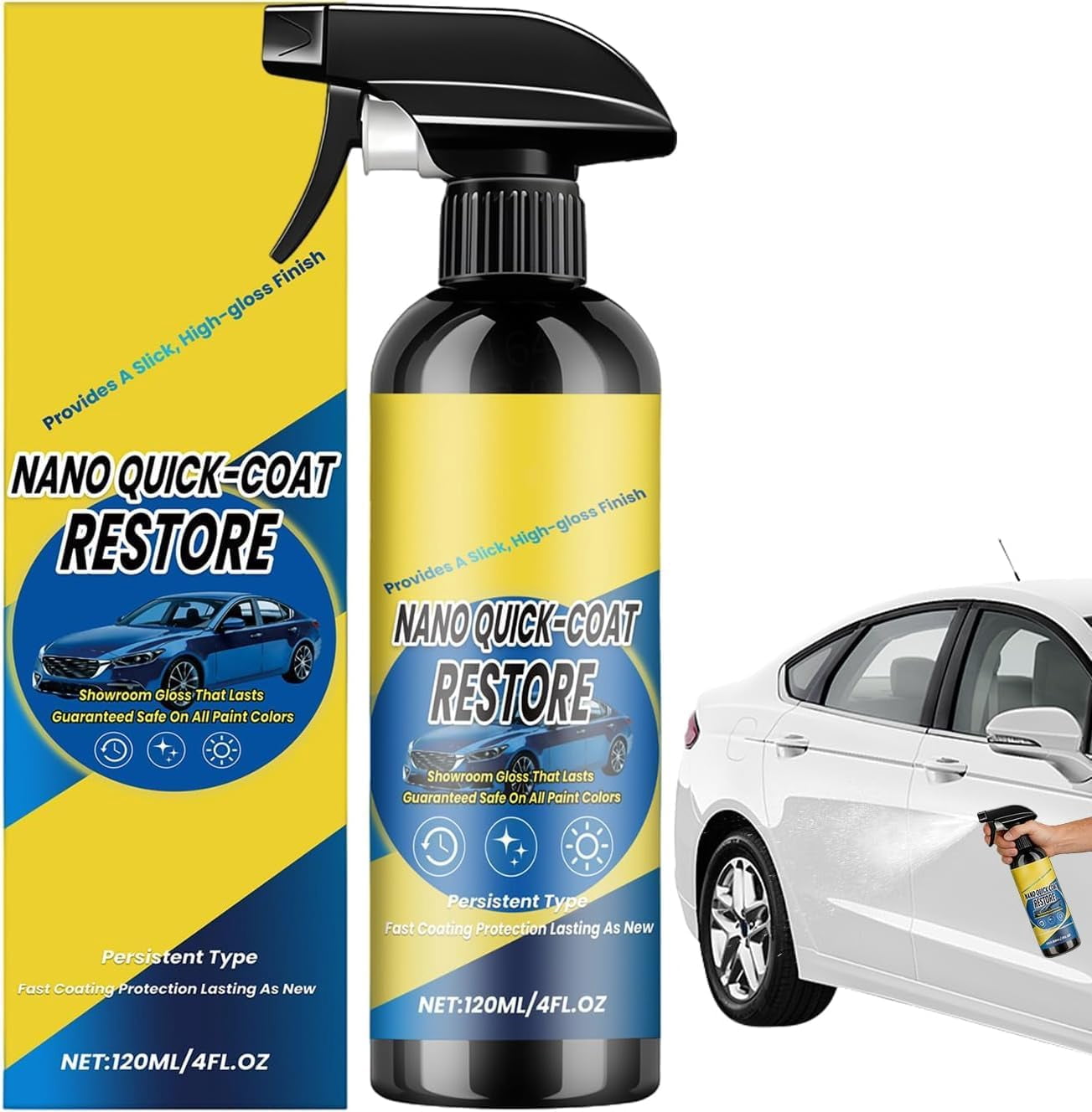 Nano Quick Coat Restore Spray – Advanced Automotive Quick-Acting ...