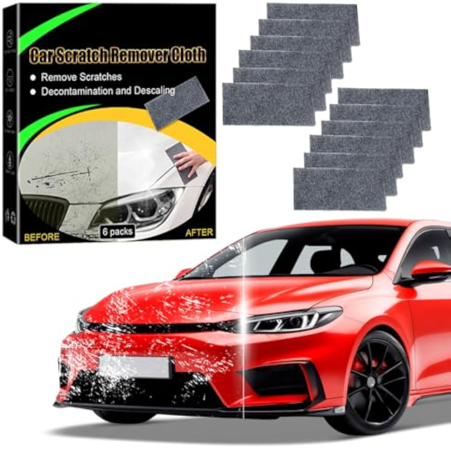 Nano Sparkle Cloth Car Scratch Remover, 2025 New NanoSparkle Cloth for ...