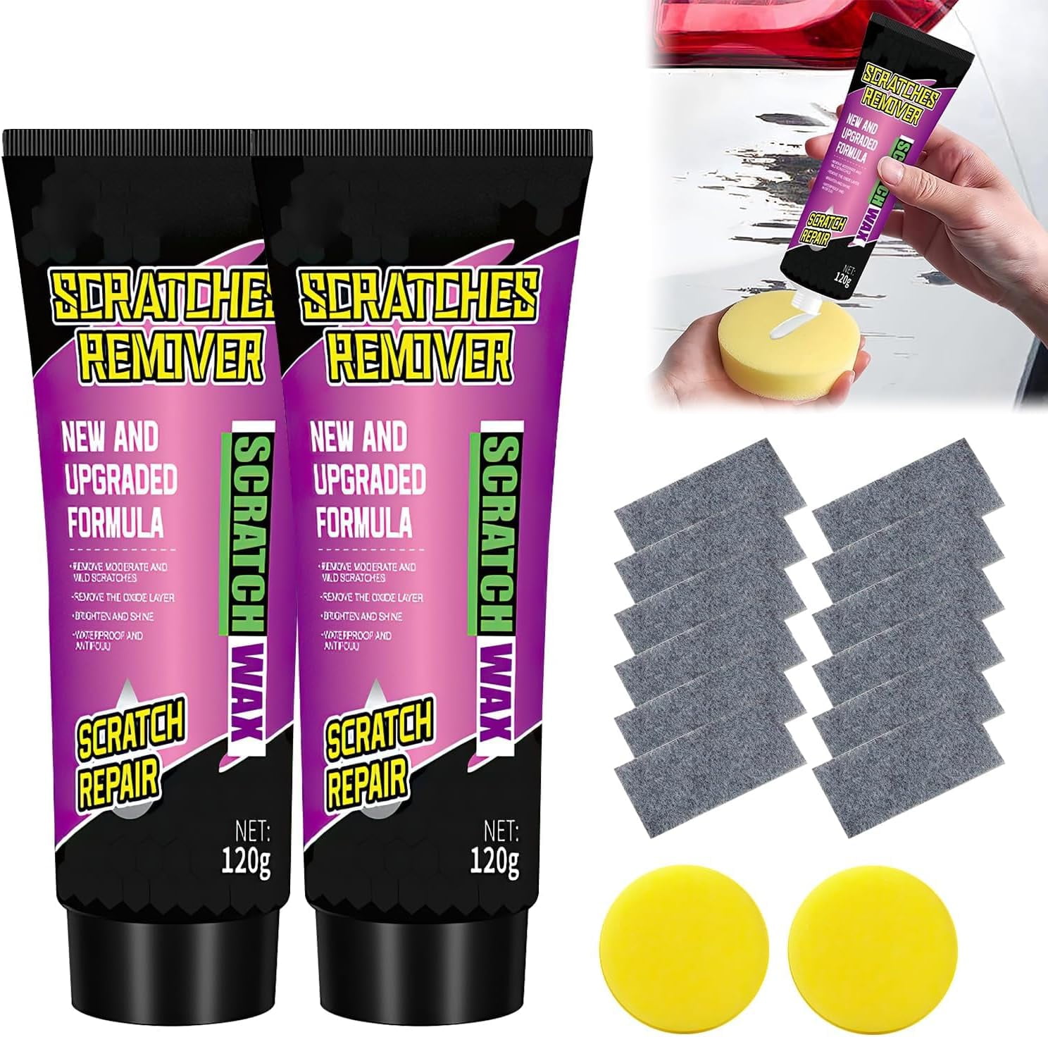 Nano Sparkle Cloth Car Scratch Remover,Scratch Remover for Vehicles,Nanosparkle Cloth for Car ...