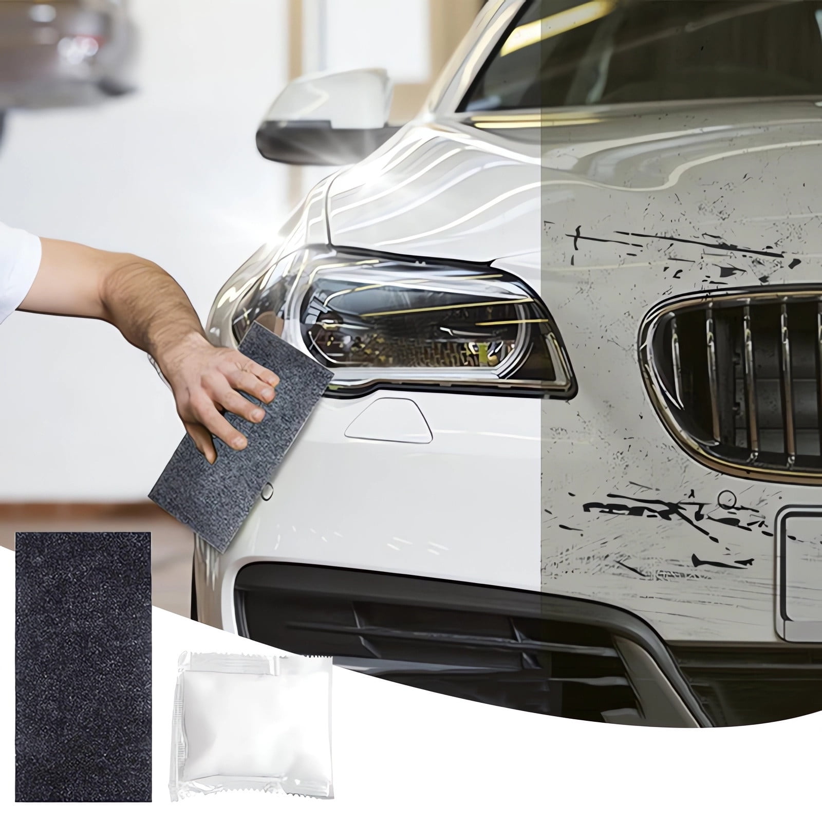 Nano Sparkle Cloth for Car Scratches, Nano Magic Car Scratch Remover ...