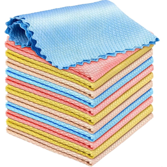 Nano Streak Miracle Cleaning Cloths - 12 , Nanoscale Fish Scale ...
