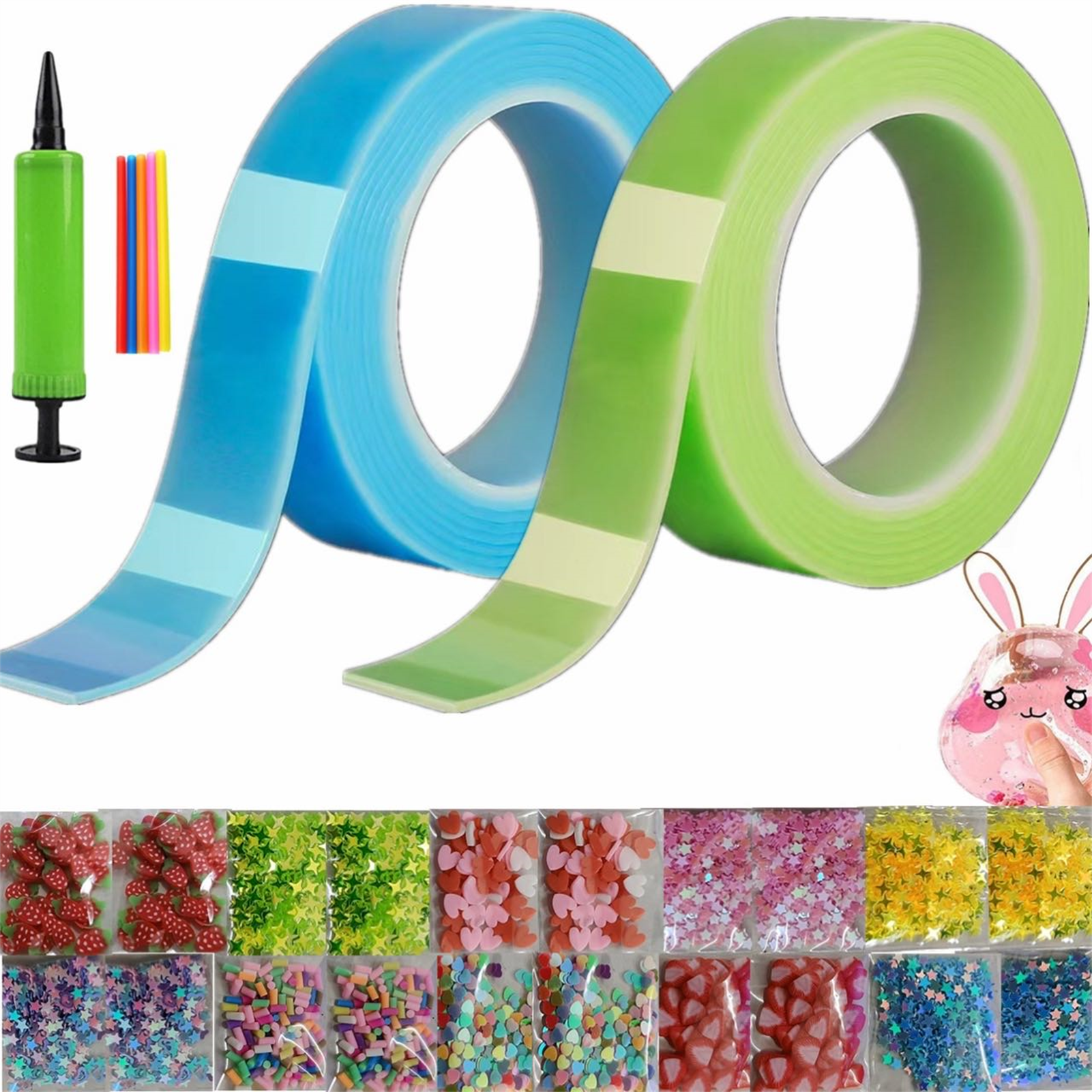 Nano Tape Bubble Kit, Double-Sided Elastic Tape Bubble Tape DIY Craft ...