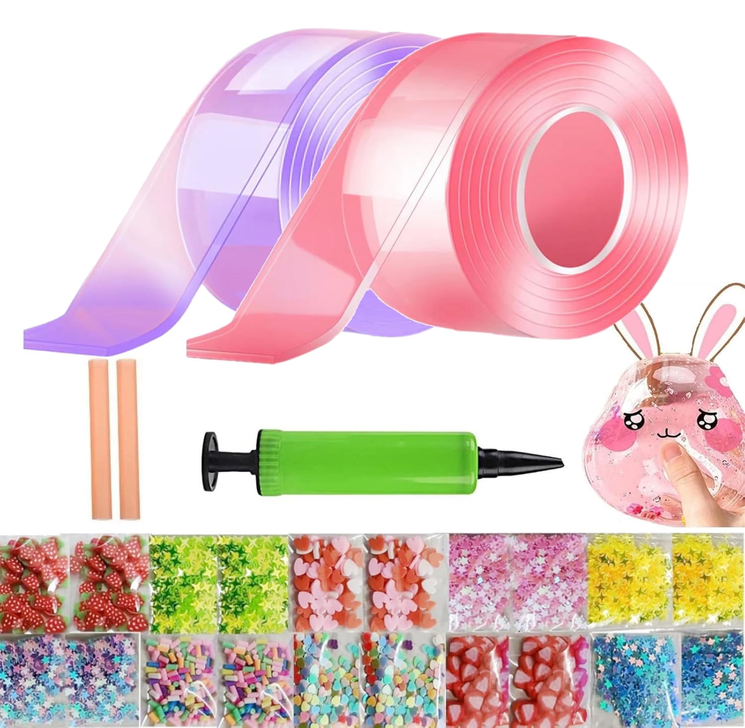 Nano Tape Bubble Kit For Kids - DIY Elastic Nano Tape Bubbles with ...