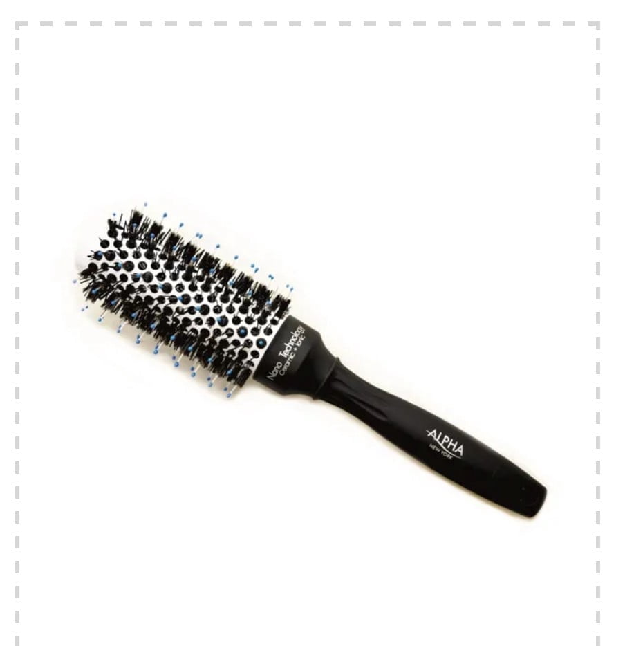 Nano Thermal Ceramic ionic Hair Brush Extra Small (white) By Alpha New ...
