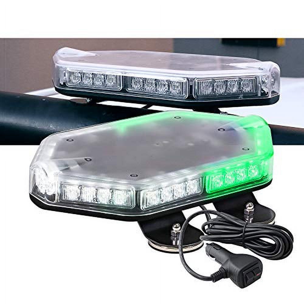 NanoFlare NFMB40 12" 40W GREEN WHITE LED Strobe Mini Light Bar [SAE ...