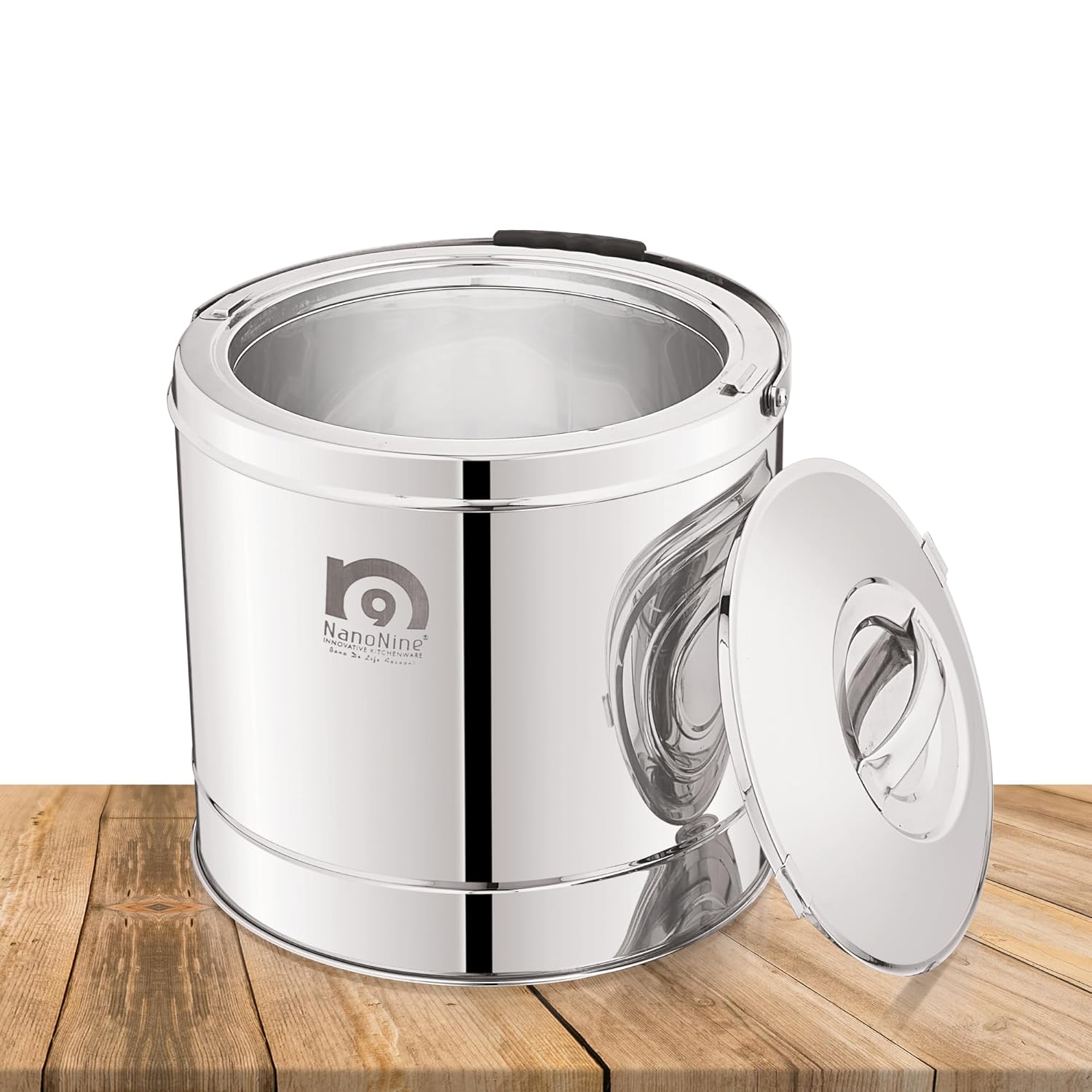 NanoNine Hot King Double Wall Insulated Stainless Steel Serving Pot 5 ...