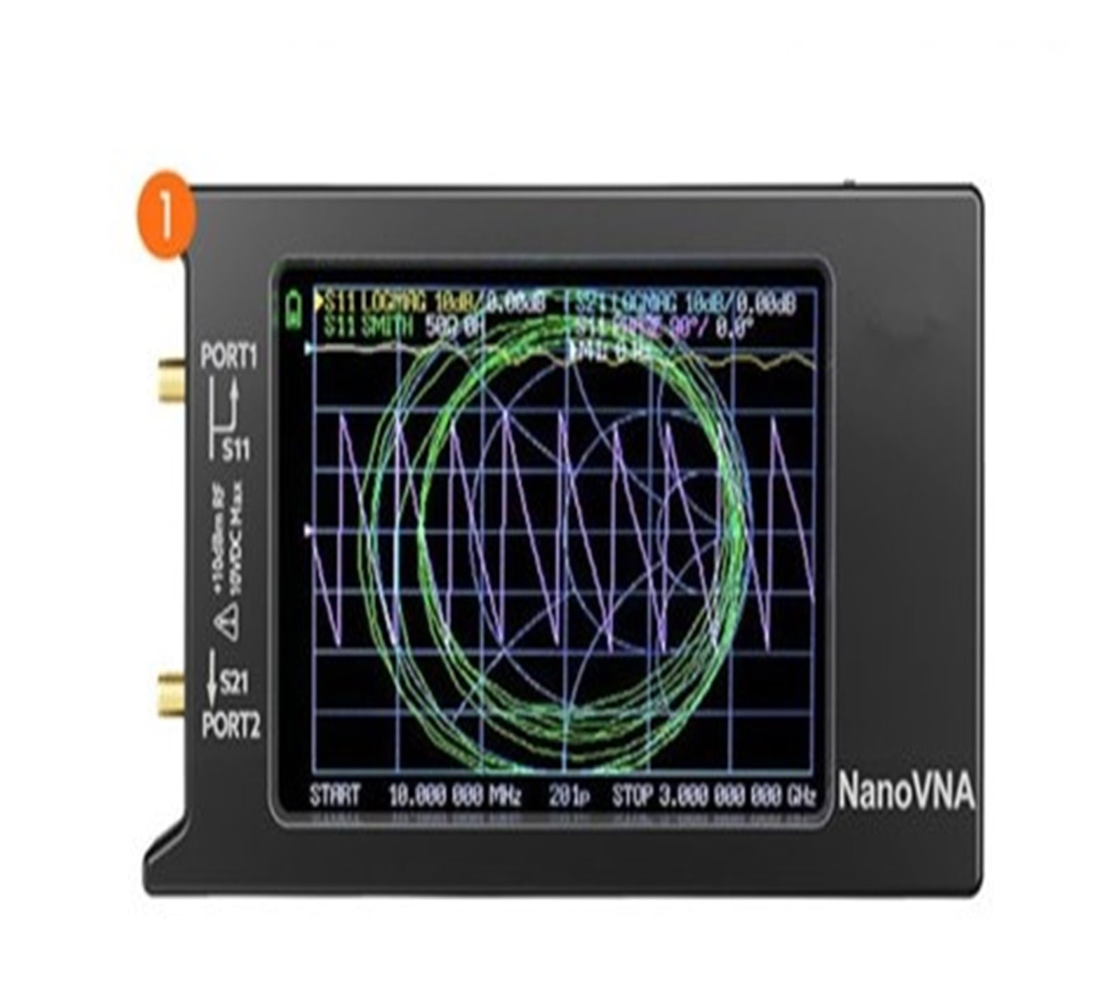 NanoVNA-H Vector Network Antenna Analyzer 4" Display 10KHz-1.5GHz MF HF VHF UHF Version with SD ...