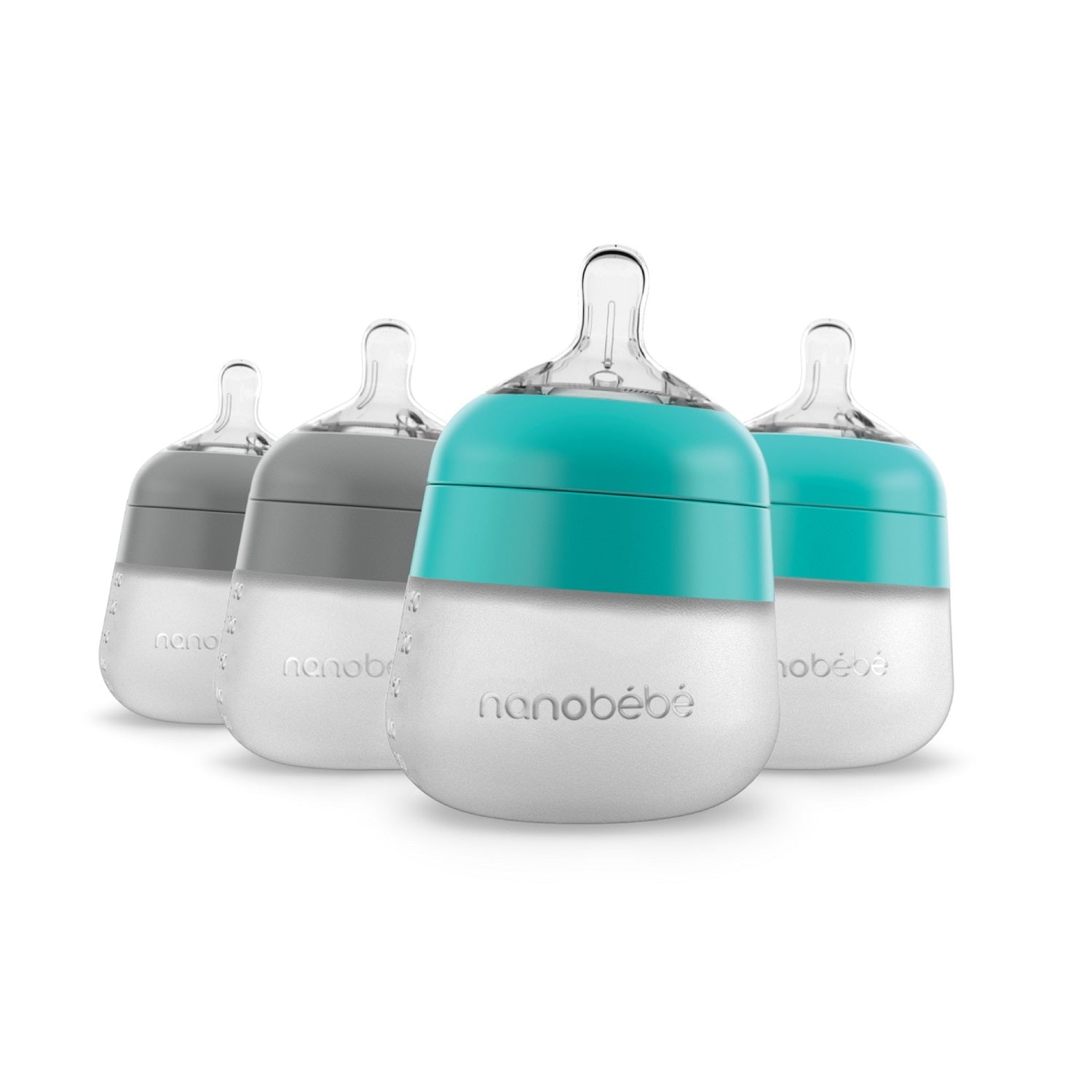 Nanobébé Flexy Silicone Baby Bottle, Anti-Colic, Natural Feel, Non ...