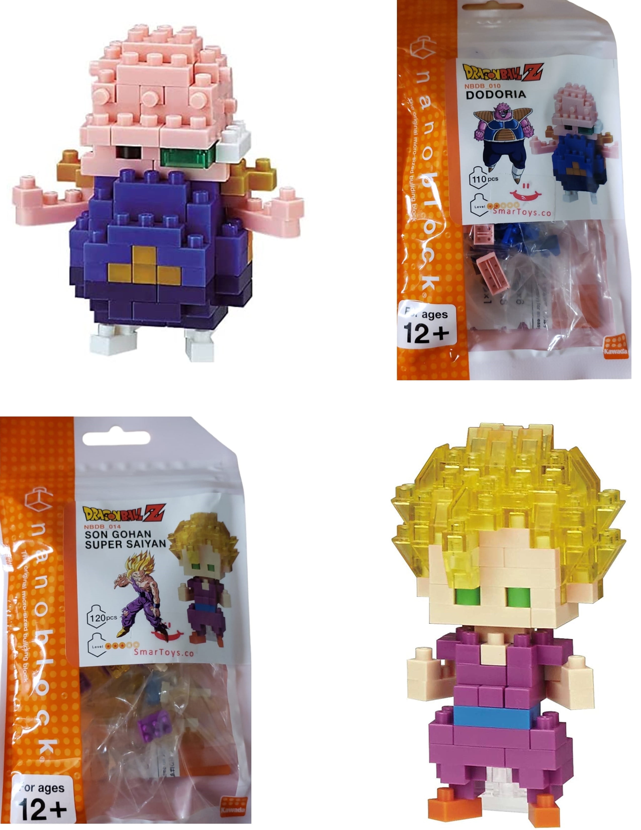 Nanoblock Mini Block Dragon Ball - Dodoria and Son Gohan Super Saiyan 2 ...