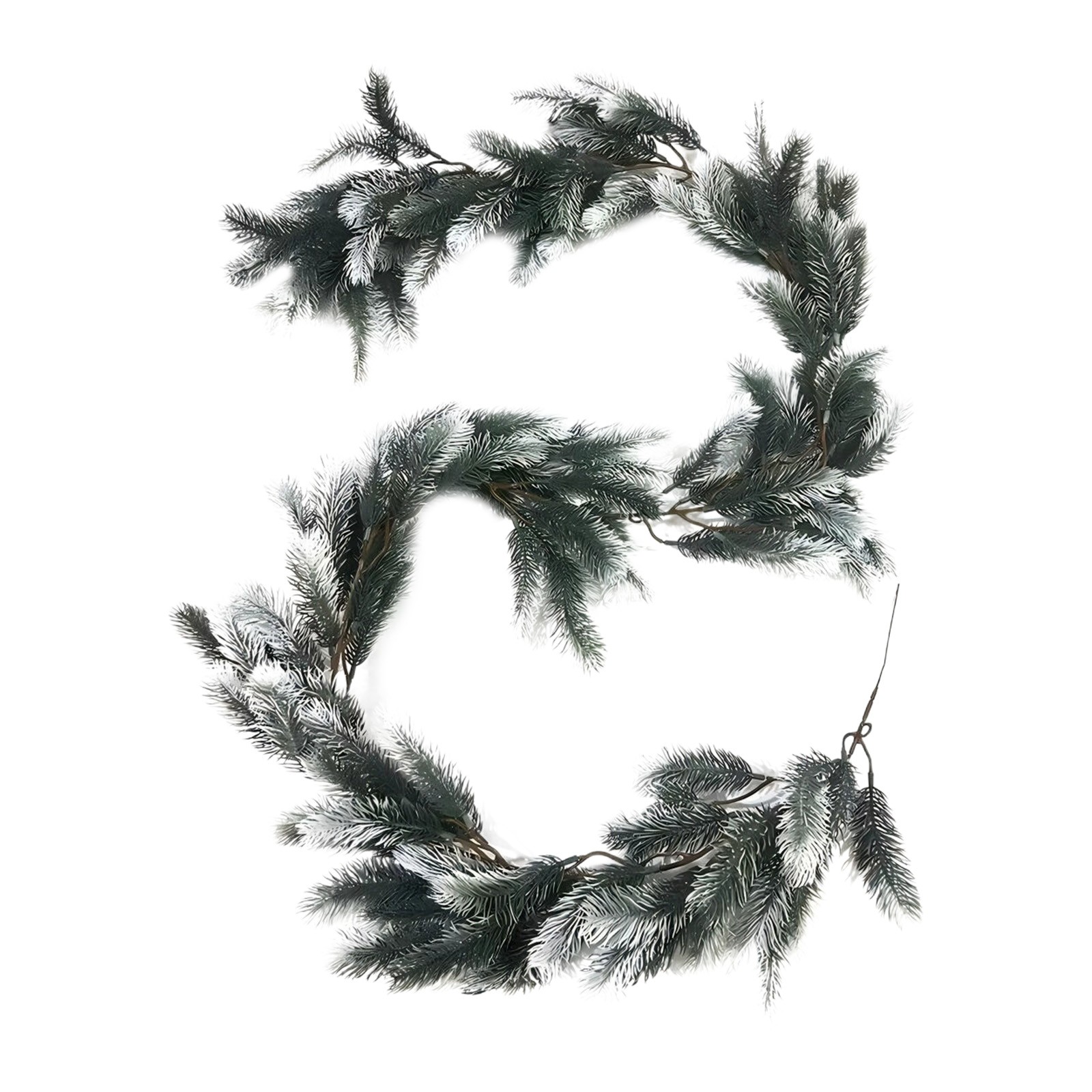 Nanoei Artificial Christmas Garland 1.8M, Simulation Needles and Leaves ...