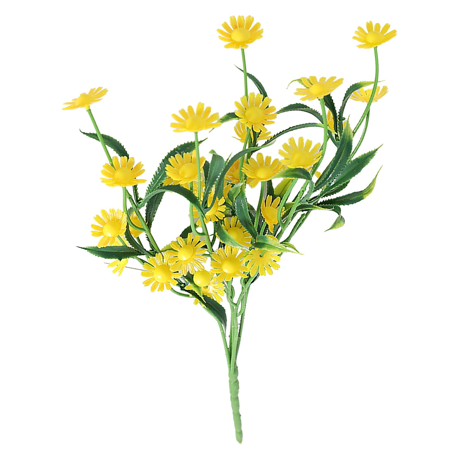 Nanoei Artificial Flowers Bulk, Realistic 5-Stem Faux Water Grass & Daisy Bouquet - Low ...