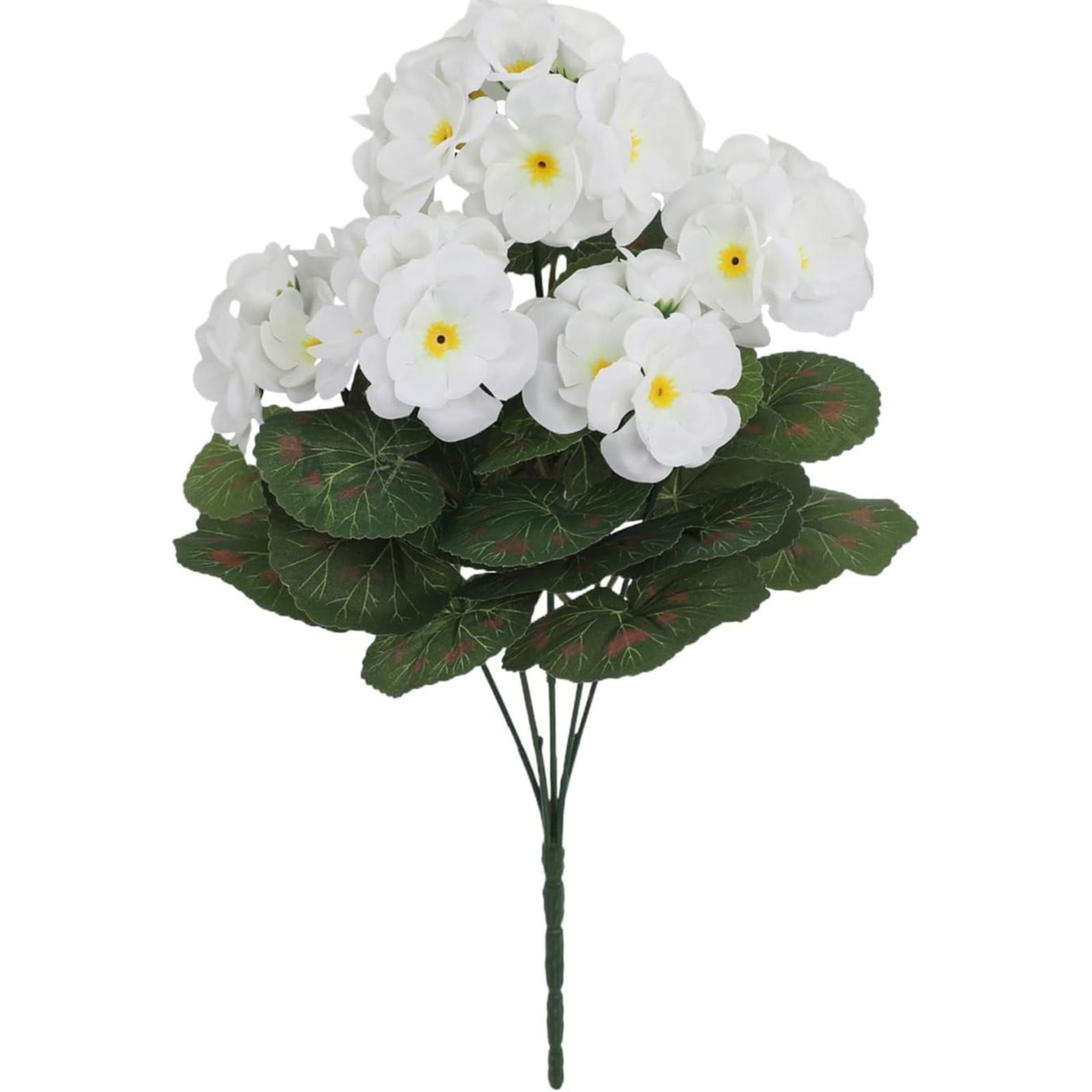 Nanoei Artificial Geranium Plant, Plastic, UV Protected, Indoor Outdoor ...