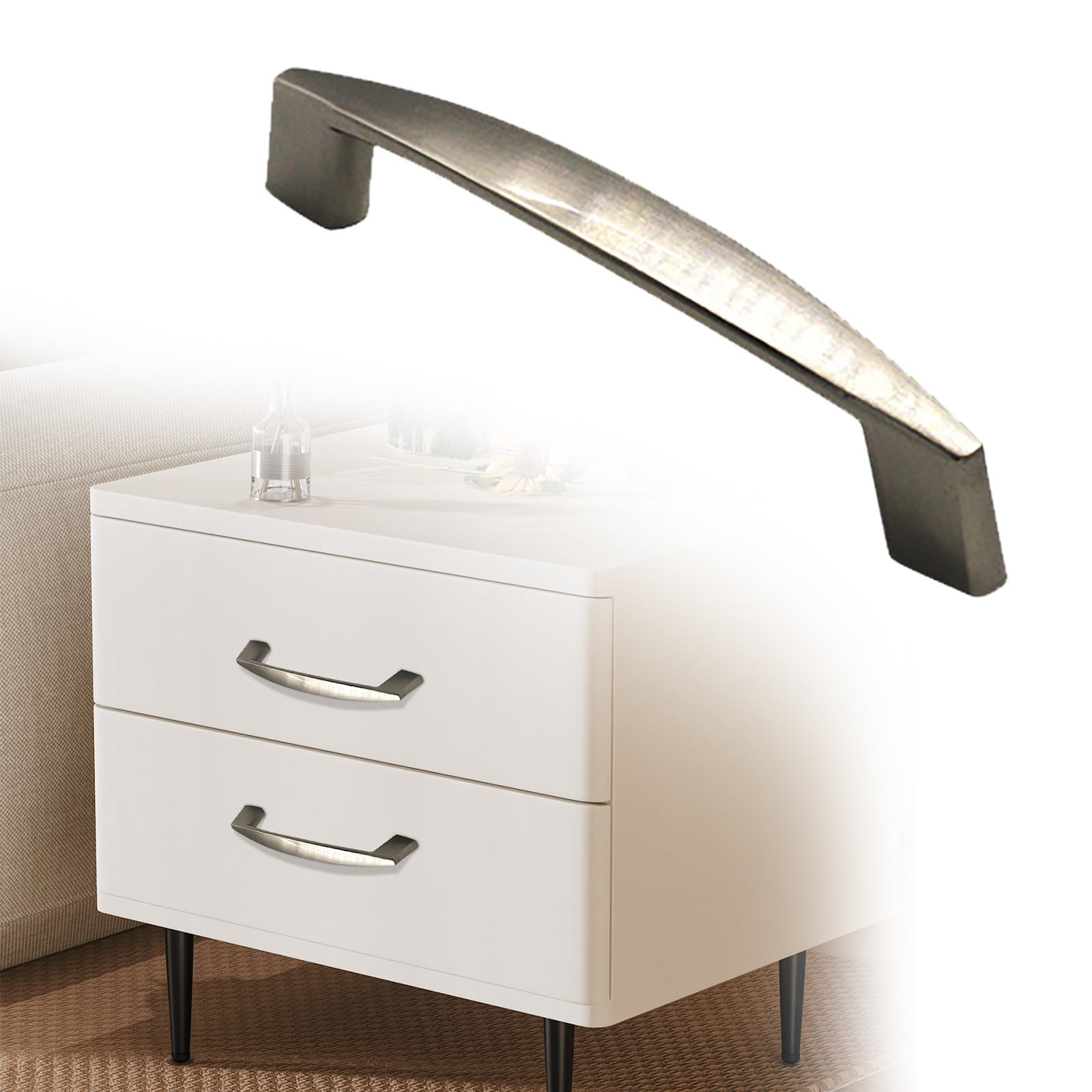 Nanoei Cabinet Handles | Modern Cabinet Handles, Sleek Matte Black ...