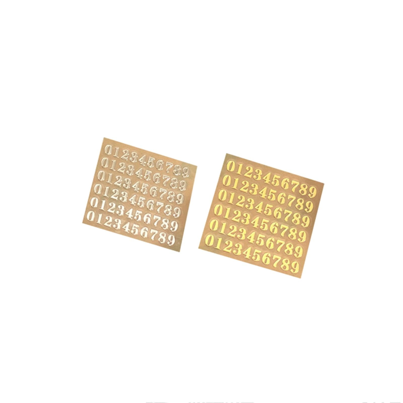 Nanoei Sticker Decors Design | Alphabet Number Decals Stickers Set ...