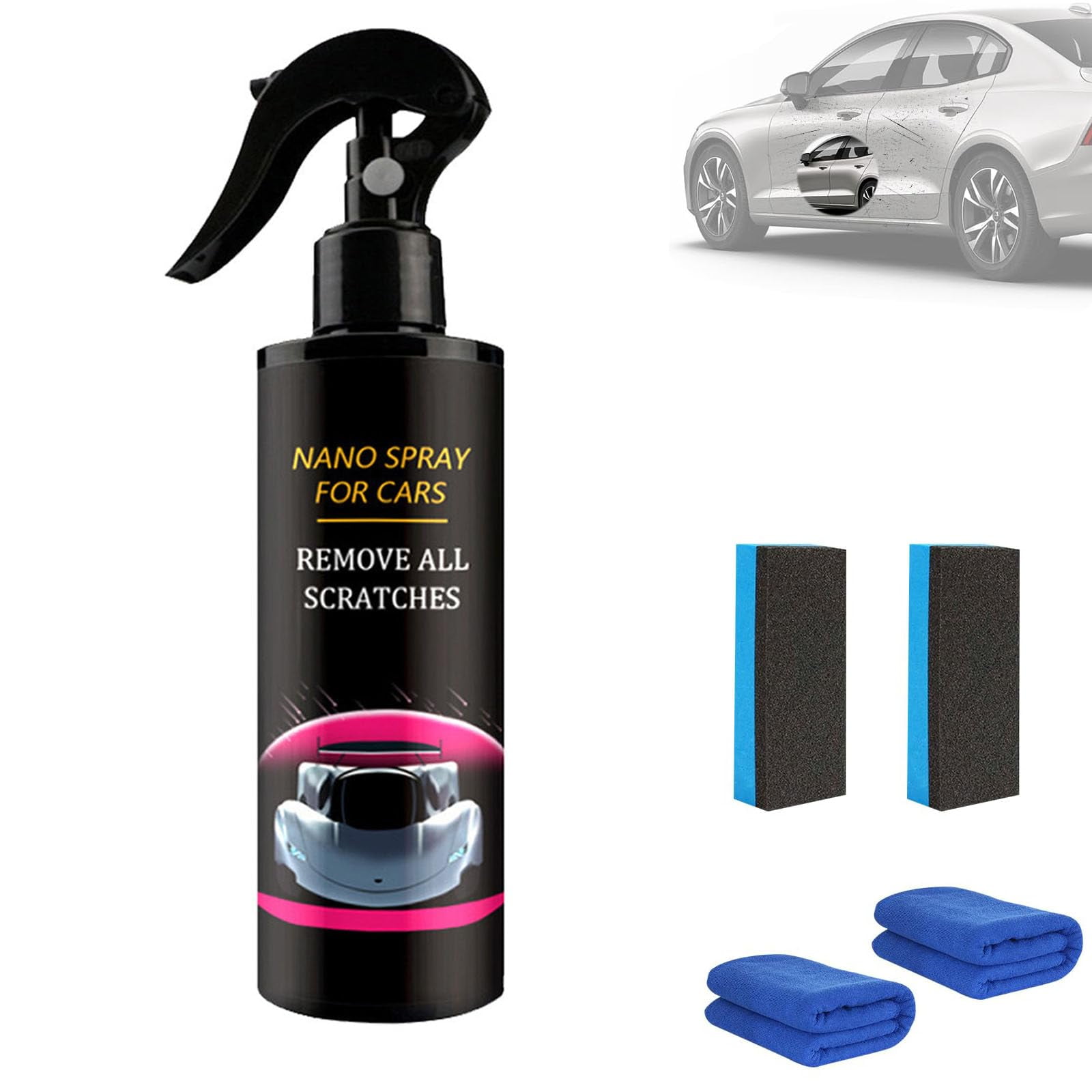 Nanojex Nano Car Spray, 2025 New Car Scratch Quick Repair Nano Spray ...