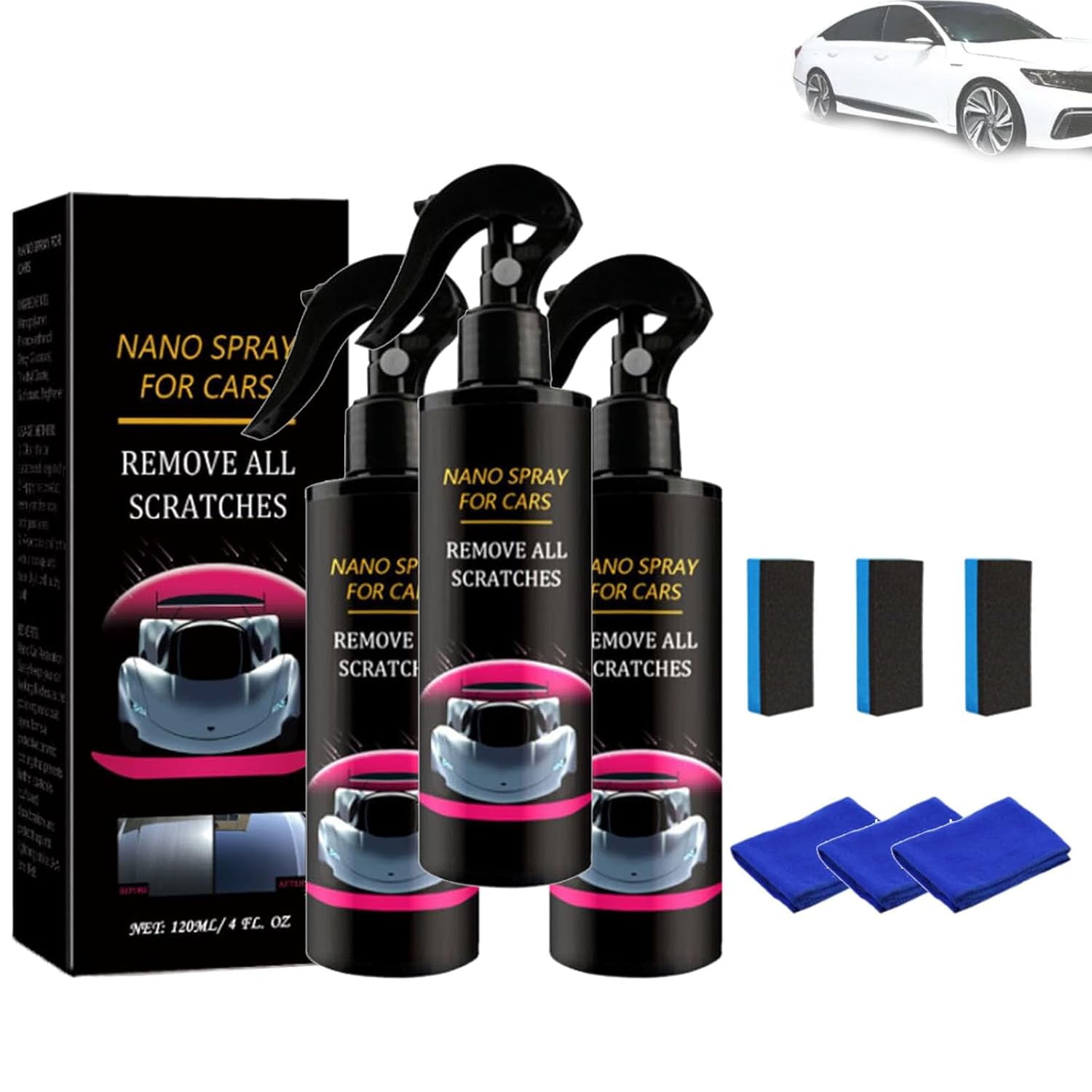 Nanojex Nano Car Spray, Car Scratch Quick Repair Nano Spray, Scratch ...